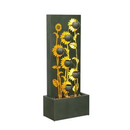 Salina Zinc Metal Modern Metal Water Feature