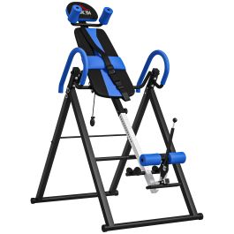 HOMCOM Gravity Inversion Table with Safety Belt Adjustable Hand Stand ...
