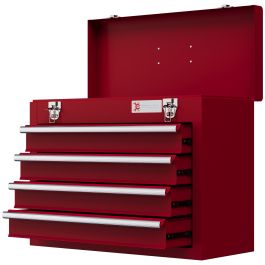 DURHAND Lockable Metal Tool Box, 4 Drawer Tool Chest with Latches ...
