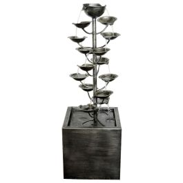 Aqua Creations Modena Zinc Metal Modern Metal Solar Water Feature