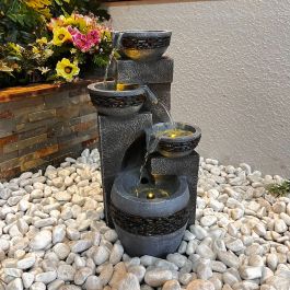 4 Pebble Bowls Modern Water Feature