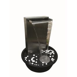 Aqua Creations Karachi Stainless Steel Modern Metal Water Feature