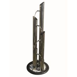 Aqua Creations Agra Stainless Steel Modern Metal Water Feature
