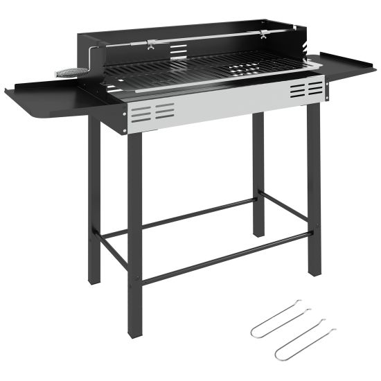 Buy Outsunny BBQ Rotisserie Grill Roaster Charcoal Spit Roasting ...