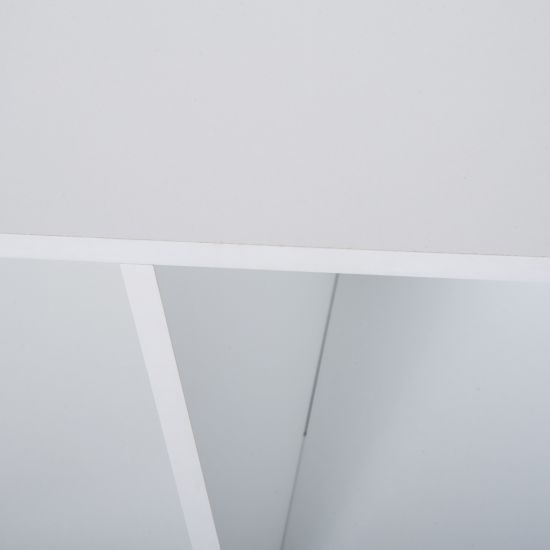 9 Cubes 3-Tier Shelving Cabinet, Particle Board-White